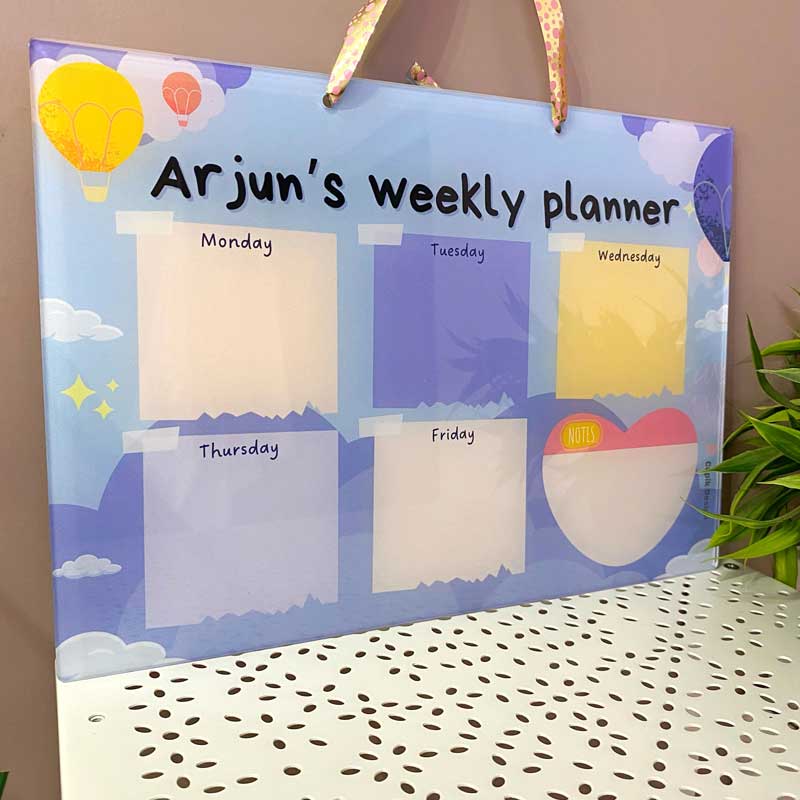 Blue Sky Weekly Planner - Acrylic – Cupik Design India