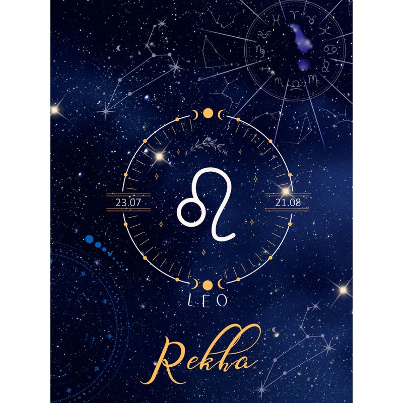 Buy Leo Zodiac Sign Notebook - Personalised & Hardbound | Cupik Design ...