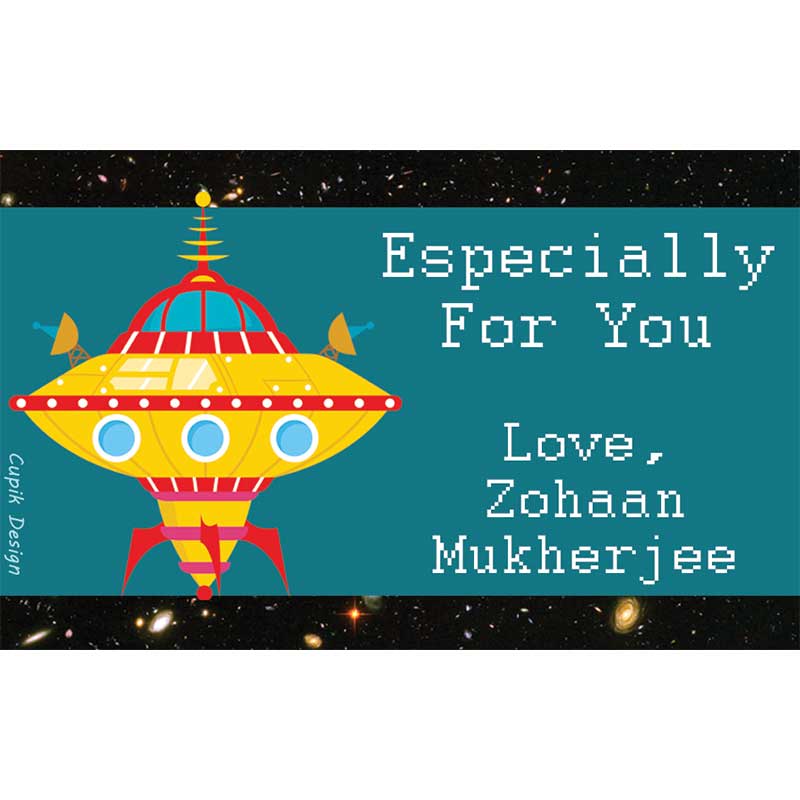 Spaceship Return Gift Labels – Cupik Design India