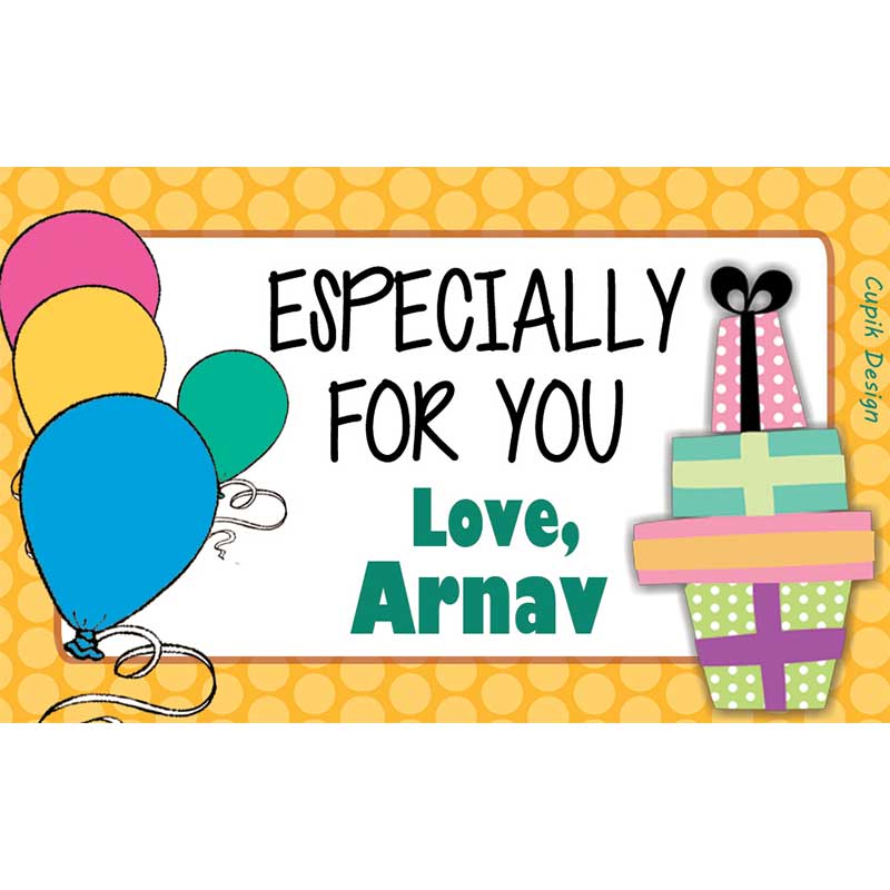 Gifts & Balloons 1 Return Gift Labels – Cupik Design India