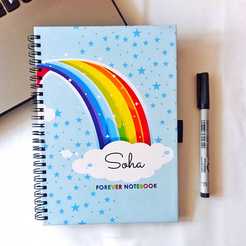 Rainbow Bridge Forever (Rewritable) Notebook – Cupik Design India