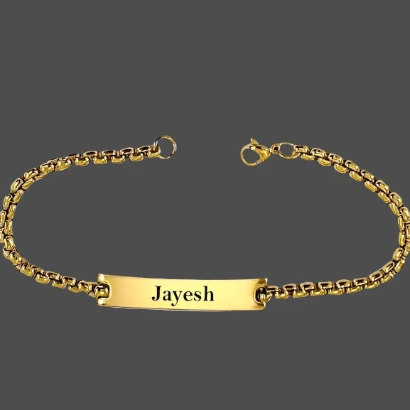 Gold Chain Rakhi - engraved – Cupik Design India