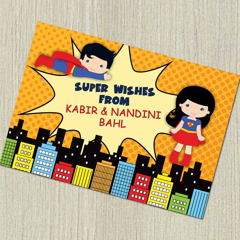 Superkids Gift Notecards – Cupik Design India