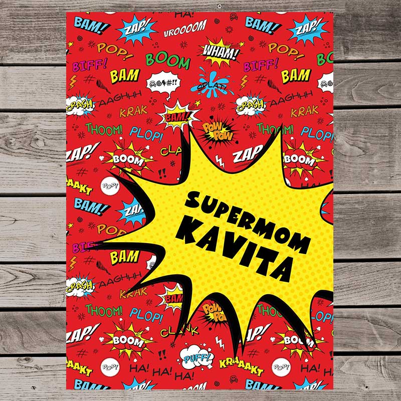 Red Comic Notepad – Cupik Design India