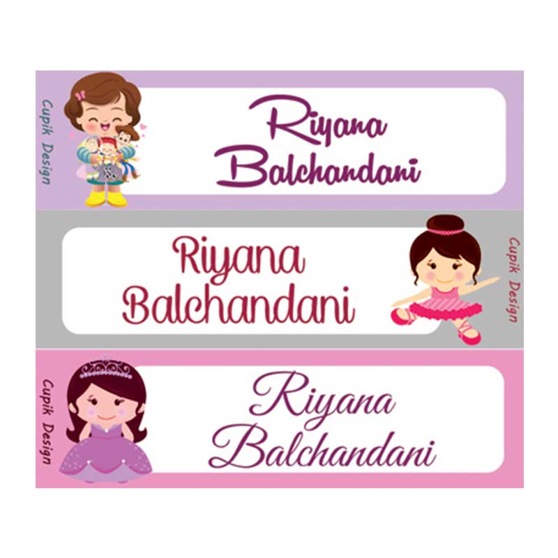 Happy Girl Name Stickers – Cupik Design India