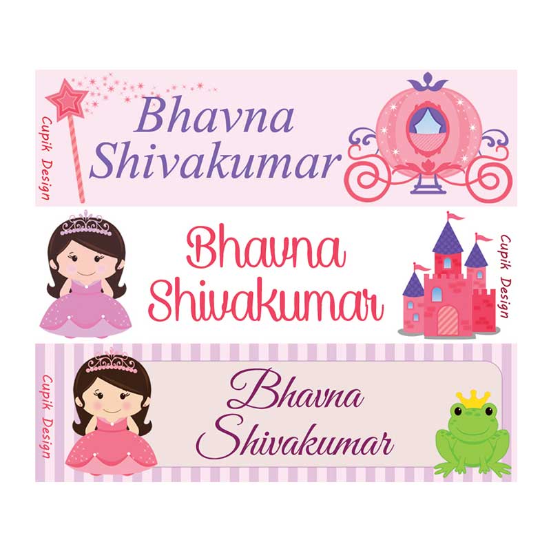 Princess Name Stickers – Cupik Design India