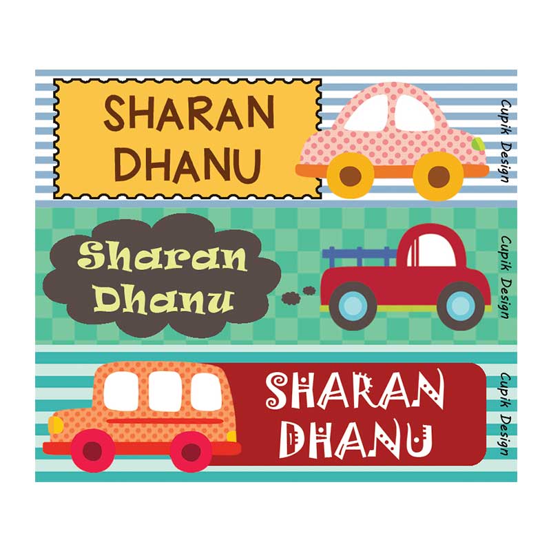 Transport Waterproof Stickers - Rectangular – Cupik Design India