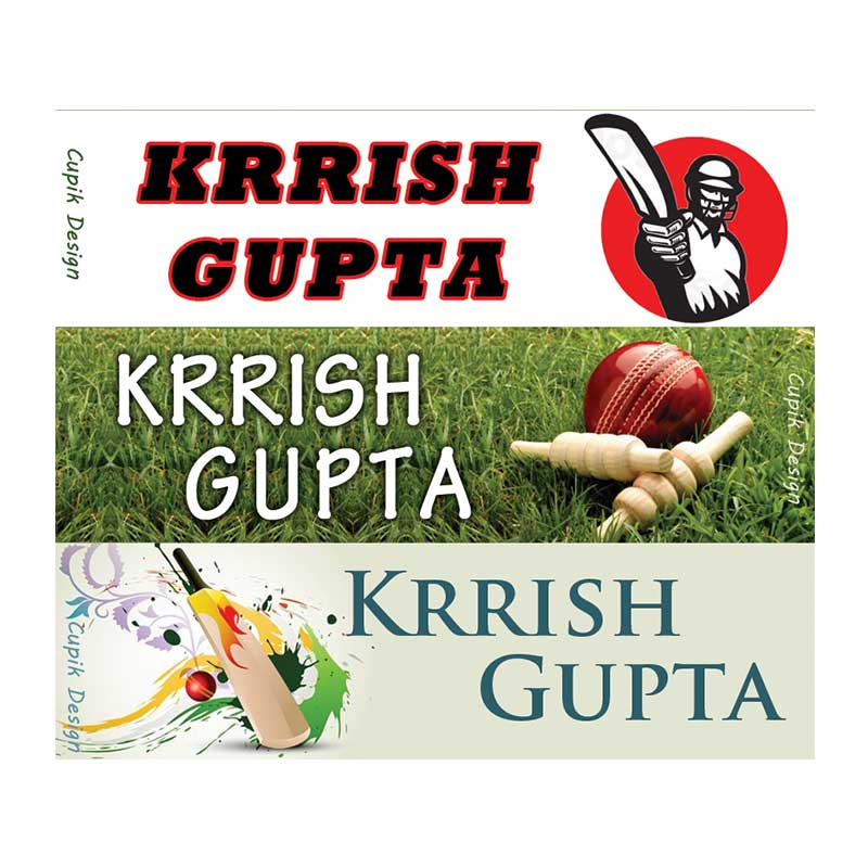 Cricket Waterproof Stickers - Rectangular – Cupik Design India