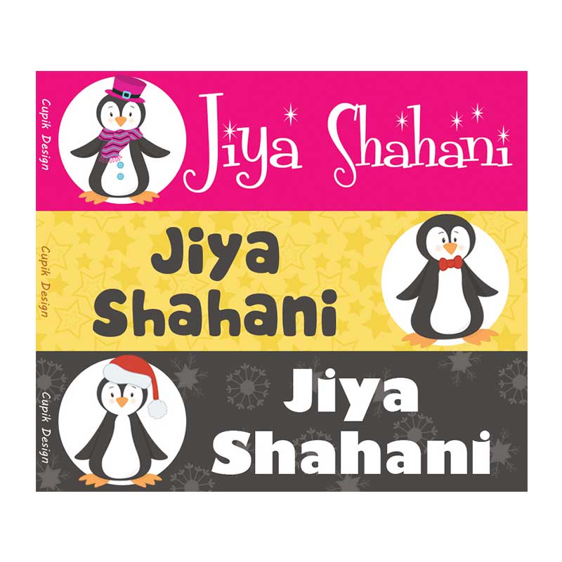 Penguins Name Stickers – Cupik Design India
