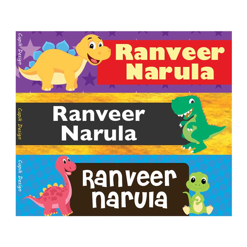 Dinosaur Name Stickers – Cupik Design India